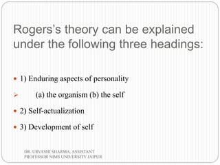Carl roger theory of personality | PPTX