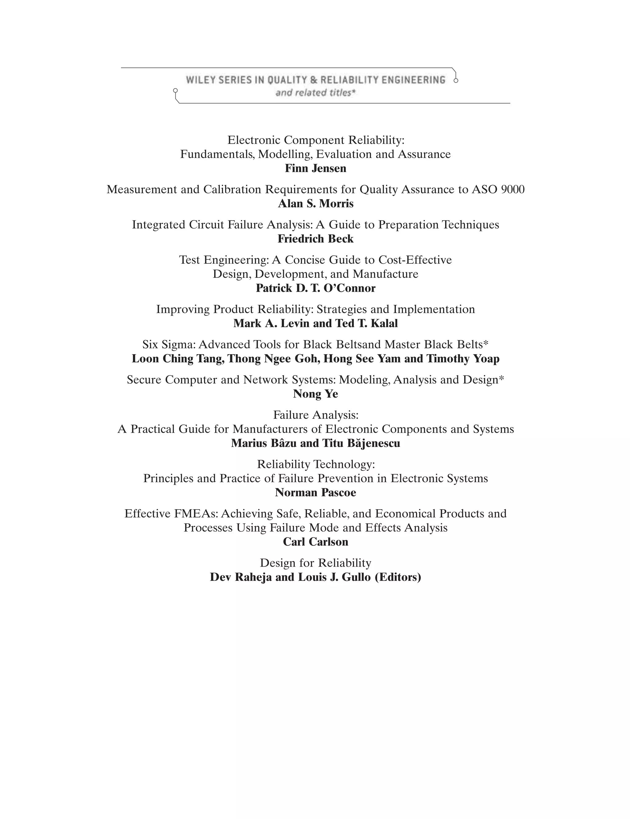 Carl S. Carlson - Effective FMEAs_ Achieving Safe, Reliable, and ...