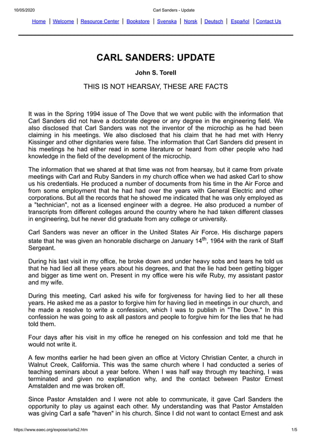 Carl sanders update-PDF | PDF