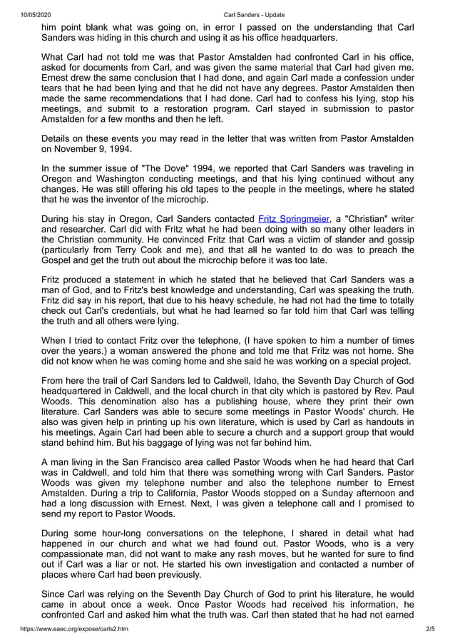 Carl sanders update-PDF | PDF