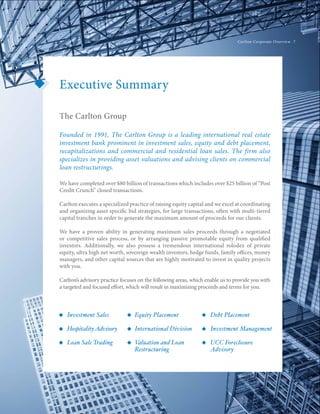 Carlton Corporate Overview | PDF