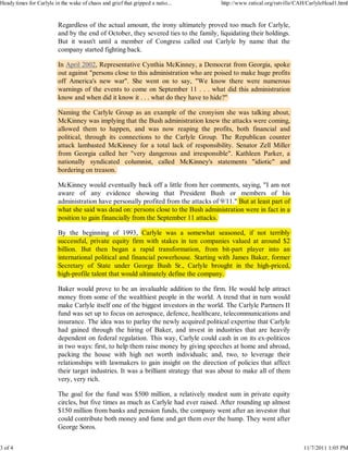 Heady Times For Carlyle (Dan Briody Article) - Bush & Bin Laden Ties | PDF
