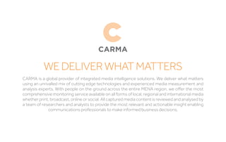 Carma credentials 2017 | PPT