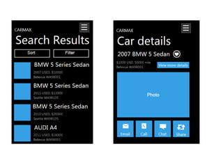 COM597 Interactive Design: CARmax Mobile APP | PPTX