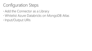 MongoDB and Azure Databricks | PPTX