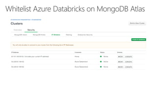MongoDB and Azure Databricks | PPTX
