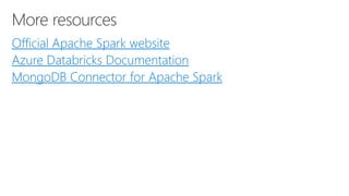 MongoDB and Azure Databricks | PPTX