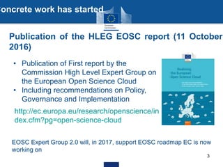 European Open Science Cloud (EOSC) From vision to action | PPTX | Cloud ...