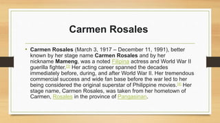Carmen Rosales Biography Life Career Early Lifepptx