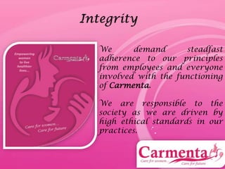 Carmenta (A Gynecological Division of Solace biotech Limited) | PPTX