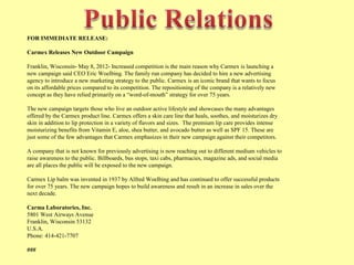 Carmex Repositioning | PPT