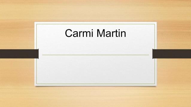 Carmi Martin Biography, early Life, Career, Filmography.pptx ...