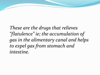 Carminative & demulcent | PPTX