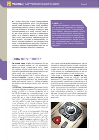 Carminat navigation and communication system | PDF