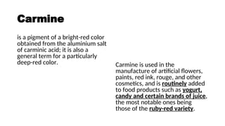 Carmine.ppt ;dhdhdueiritjtjririririrjrjtjf | PPT