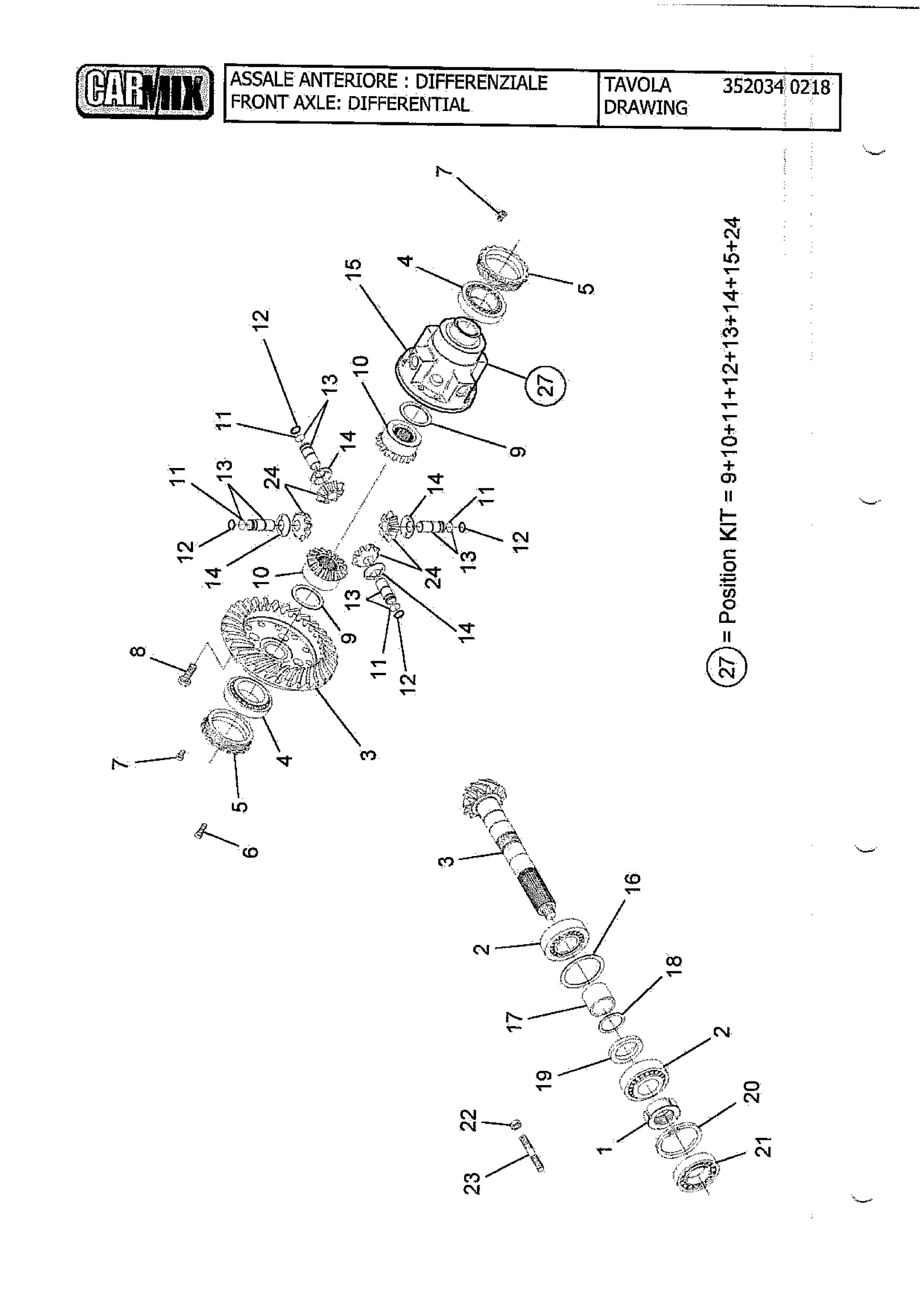 CARMIX 3.5TT - MANUAL DE PARTES.pdf CONCRETO | PDF