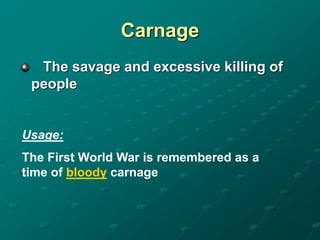 Root Word --> CARN | PDF