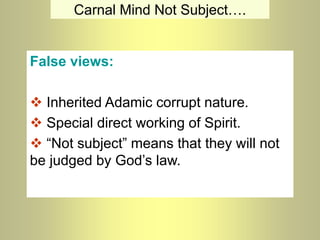 Carnal Mind Not Subject.ppt
