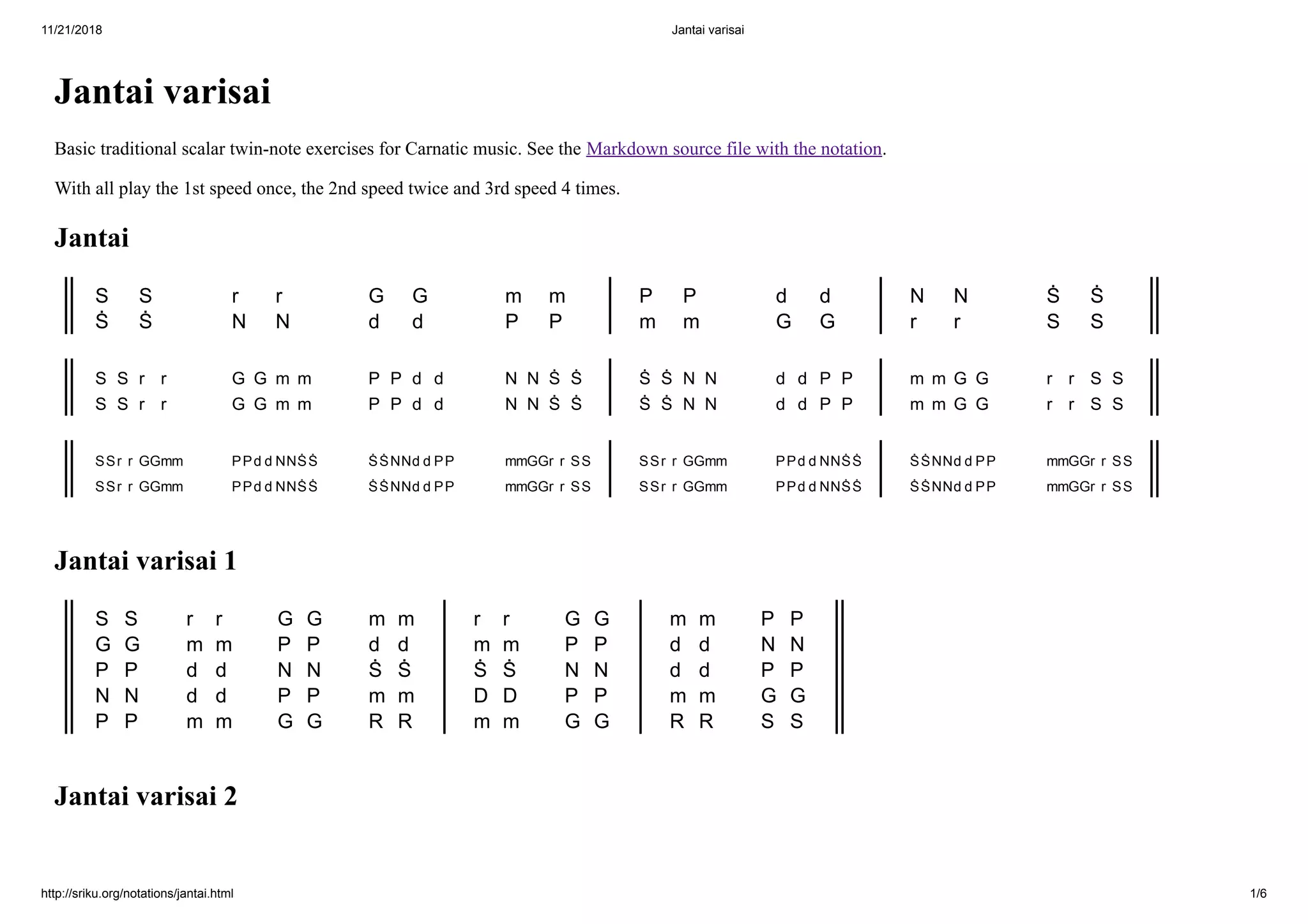 Carnatic jantai varisai | PDF