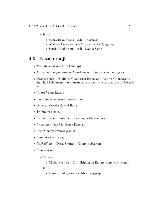 Carnatic music theory_notes_year_2 | PDF