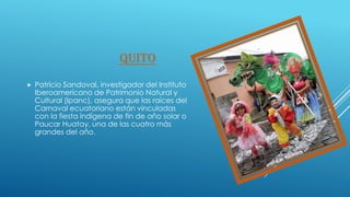 Carnaval en el ecuador | PPTX