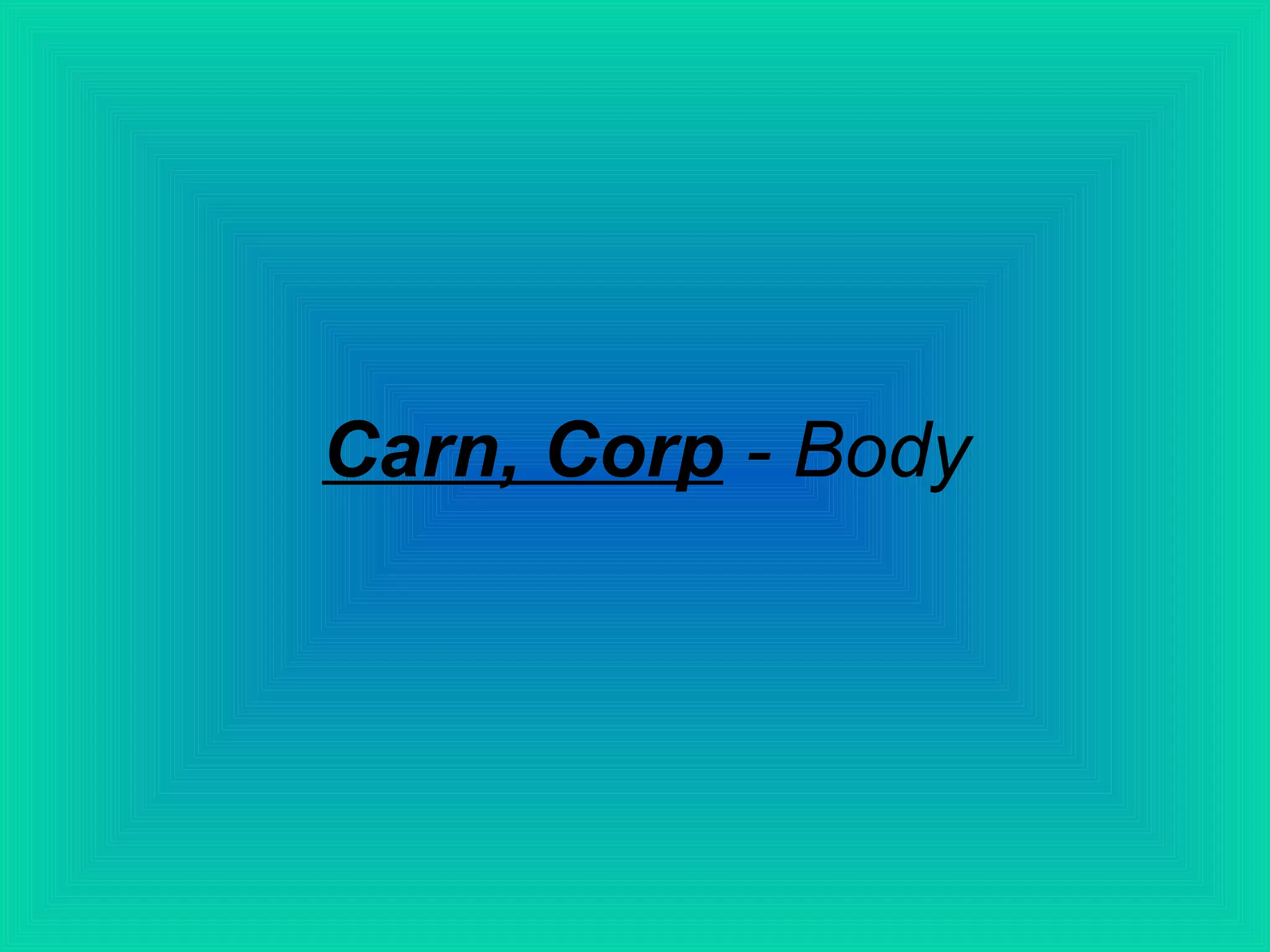 Carn, corp clipart mnemonics cara | PPT