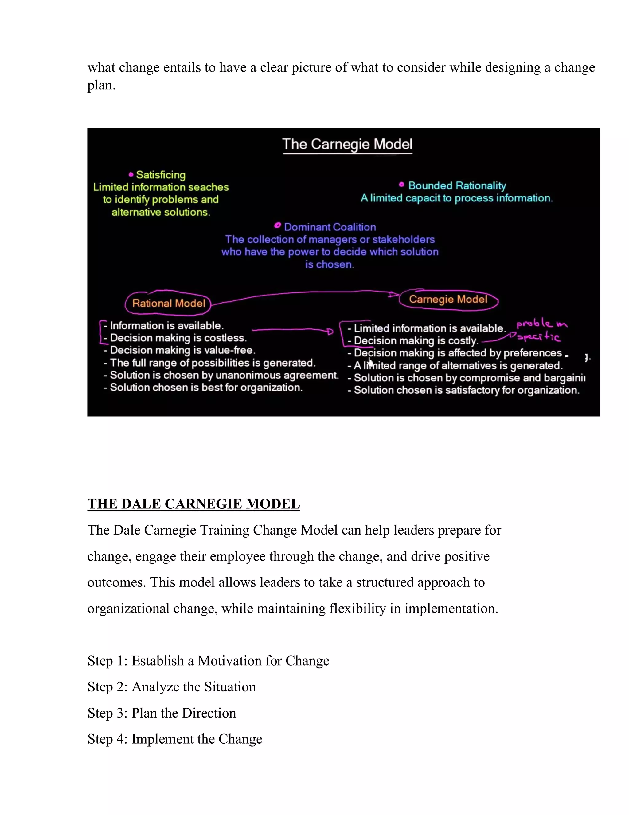 Carnegie school theory of organizational change | PDF