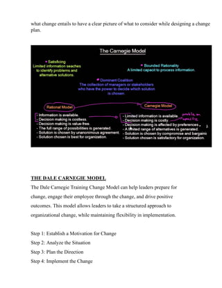 Carnegie school theory of organizational change | PDF