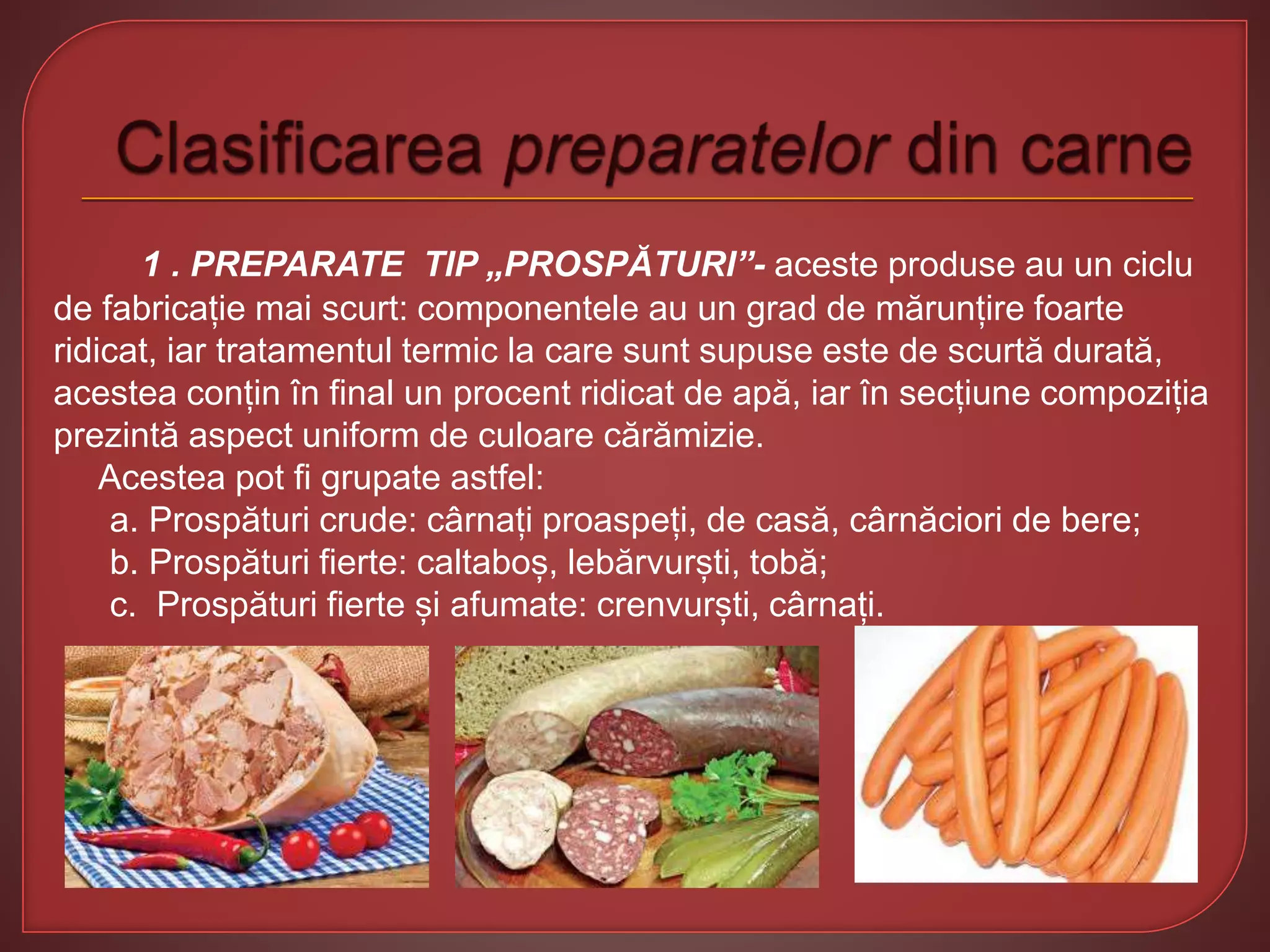 Carne și produse din carne | PPTX