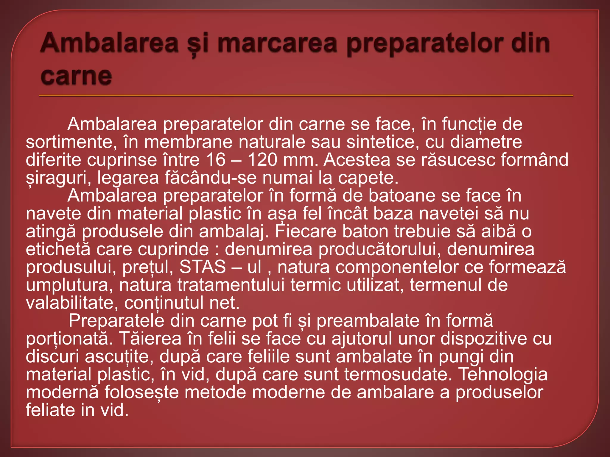 Carne și produse din carne | PPTX