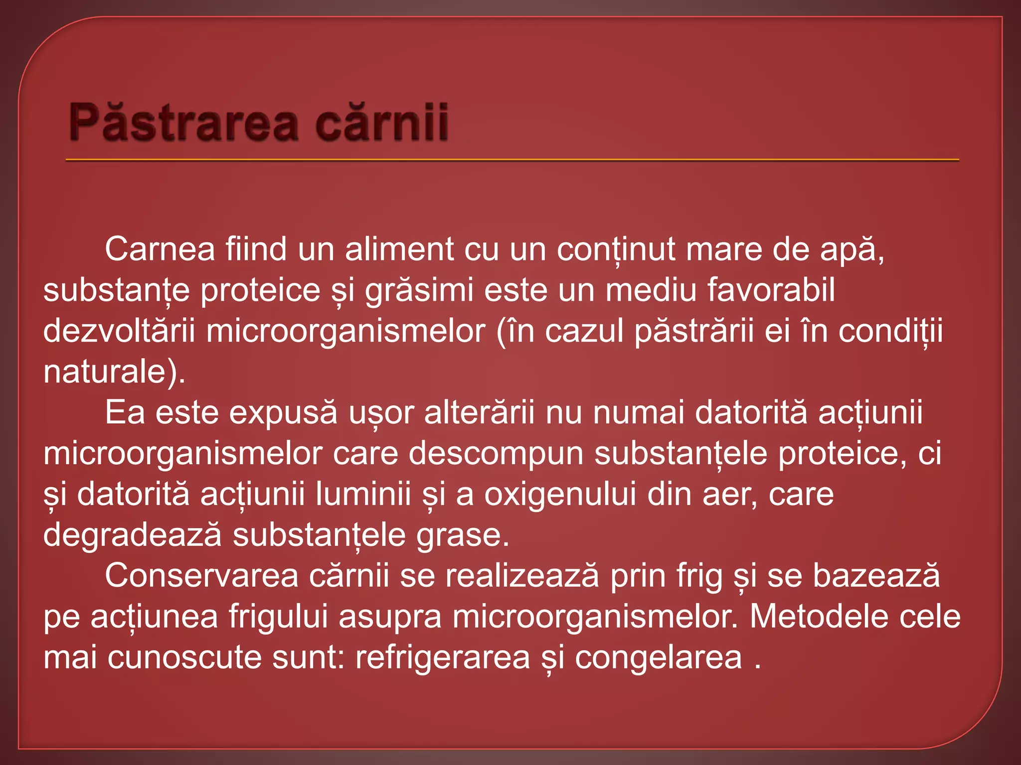 Carne și produse din carne | PPTX