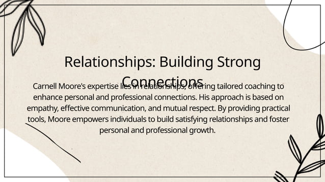 Carnell Moore: Leading with Purpose and Empowering Change | PPT