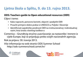 CARNet - ODS presentation in Ministry of public administration 2013 ...