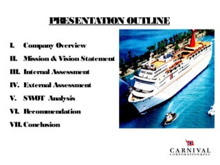 Strategy Evaluation of Carnival corporation-plc | PPT