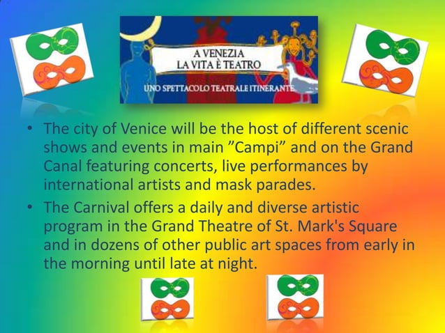 Carnival in Venice by class 2c Campalto, Venice | PPT