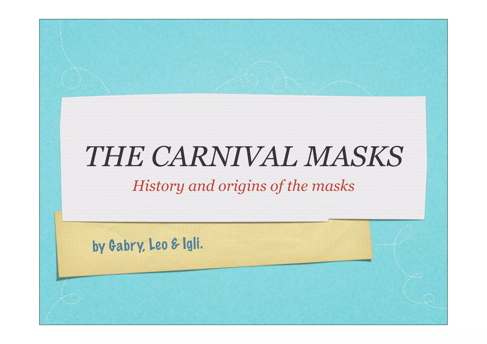 Carnival masks | PDF