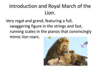 Carnival of the animals | PPTX