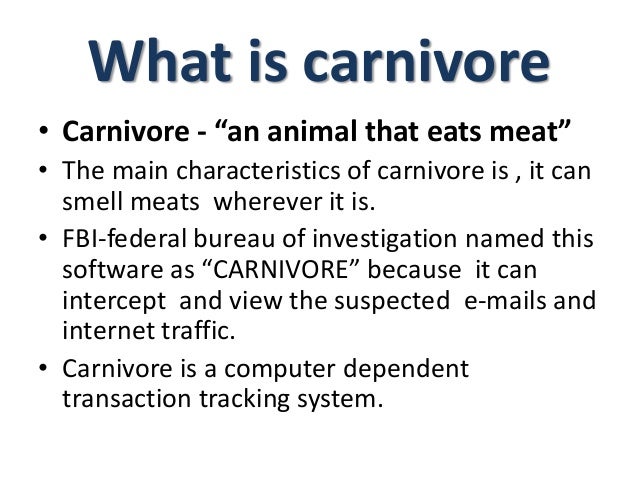 Carnivorous Meaning