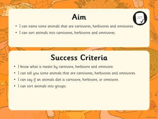 Carnivore Herbivore Omnivore.ppt this lesson is made for 4th grade ...