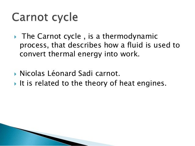 Carnot cycle