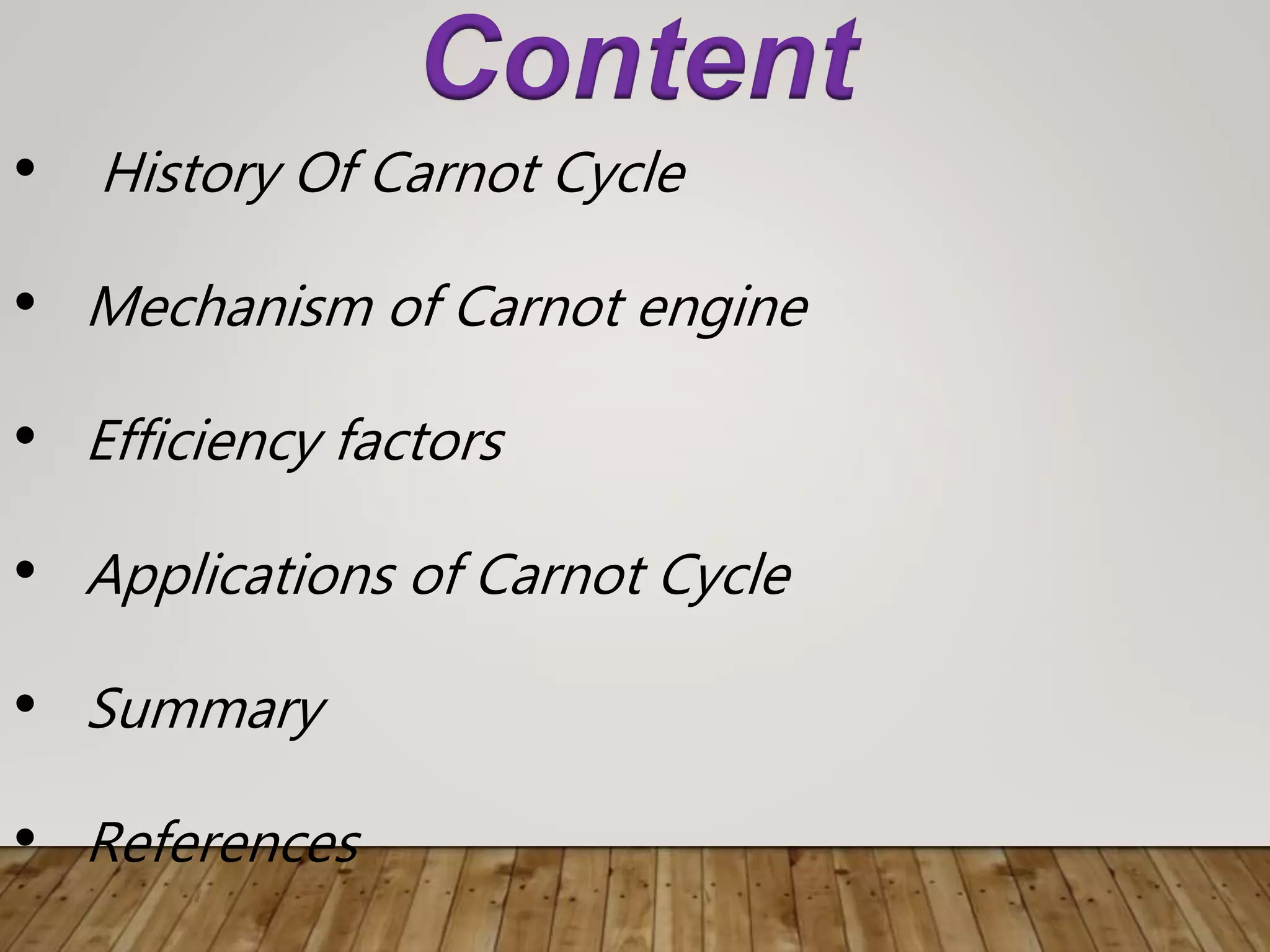 Carnot Cycle (Thermodynamics) | PPTX