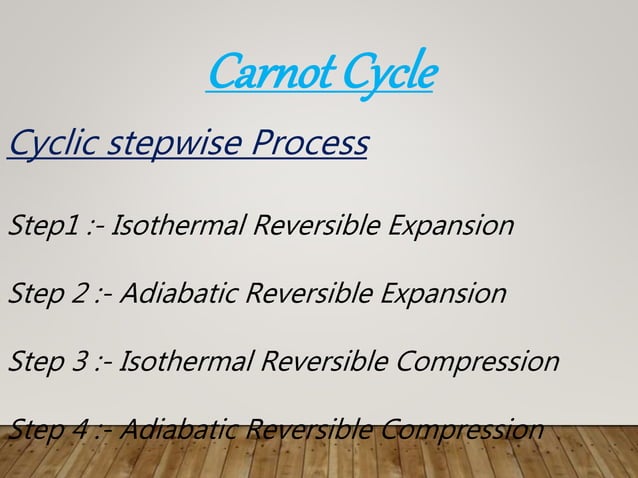 Carnot Cycle (Thermodynamics) | PPTX | Physics | Science