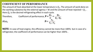 CARNOT CYCLE AND THEOREM(REVERSIBLE ENGINE) | PPTX