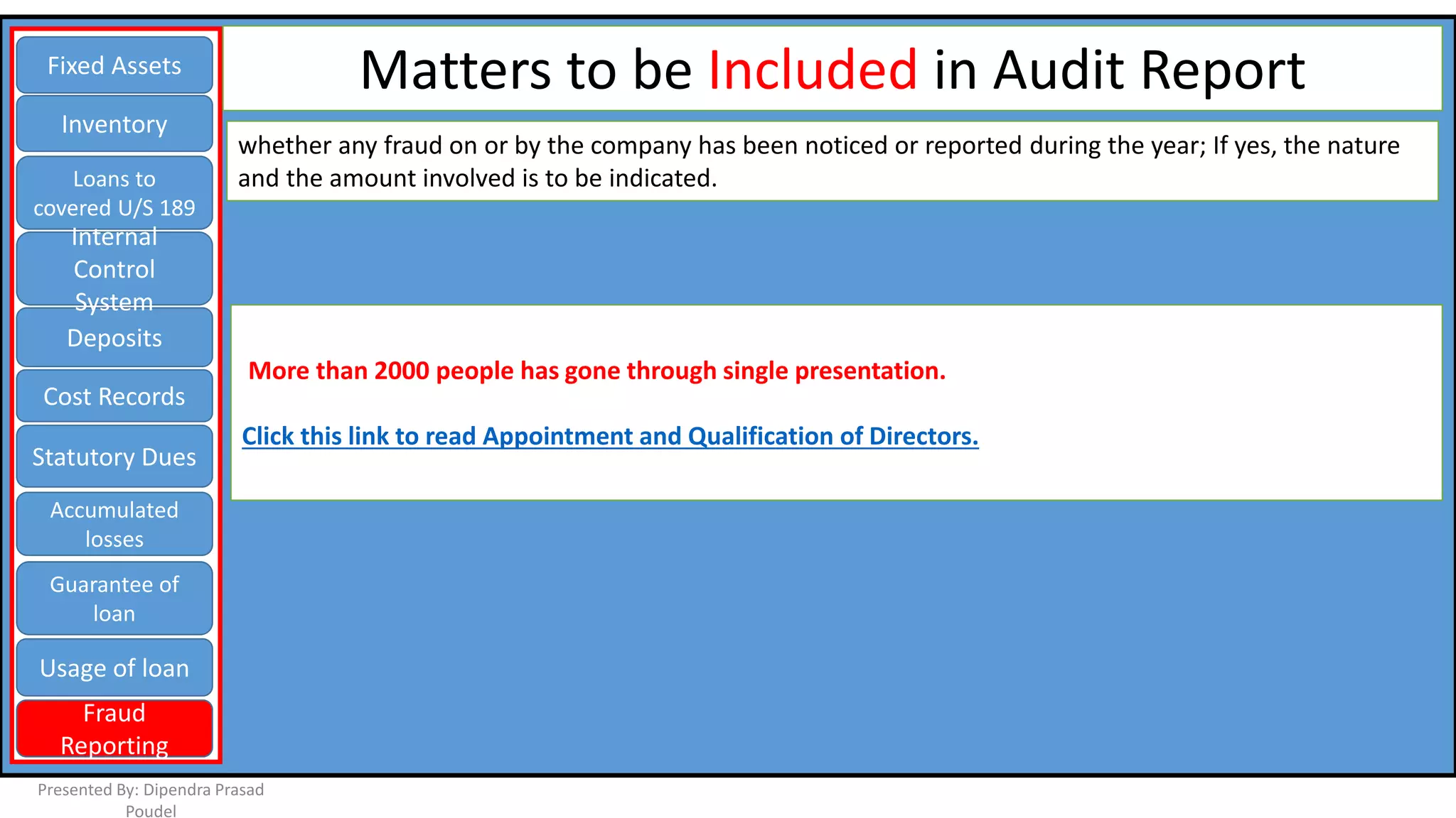 Companies (Auditor's Report) Order 2015 (CARO 2015) | PPTX