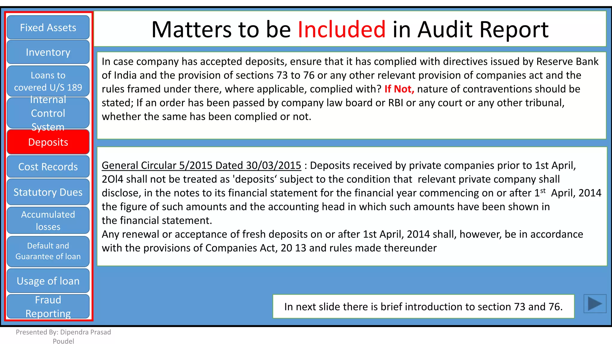 Companies (Auditor's Report) Order 2015 (CARO 2015) | PPTX