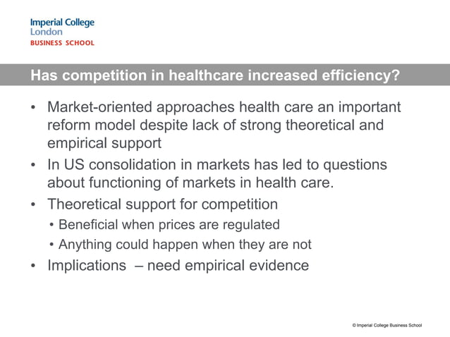 Carol Propper: Is competition a force for good in hospitals? | PPT