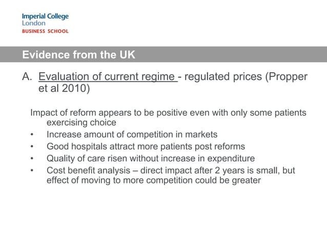 Carol Propper: Is competition a force for good in hospitals? | PPT