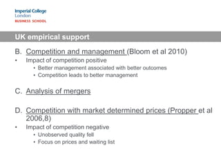 Carol Propper: Is competition a force for good in hospitals? | PPT