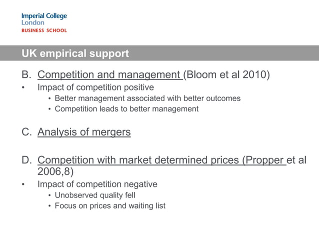 Carol Propper: Is competition a force for good in hospitals? | PPT