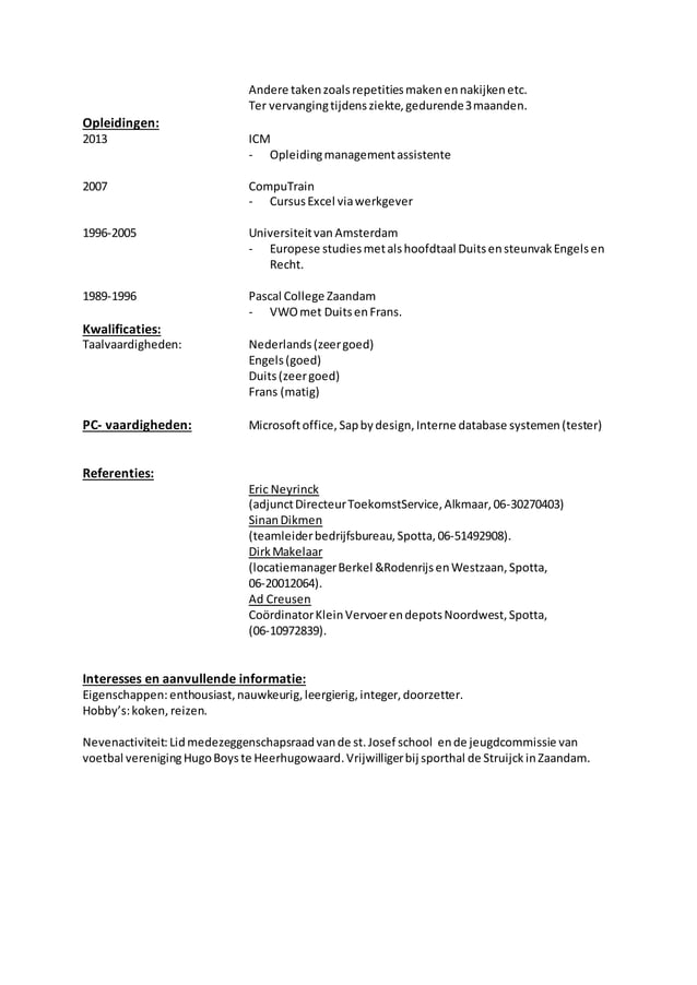 Carola jonkergouw cv 2015 (2) | DOCX